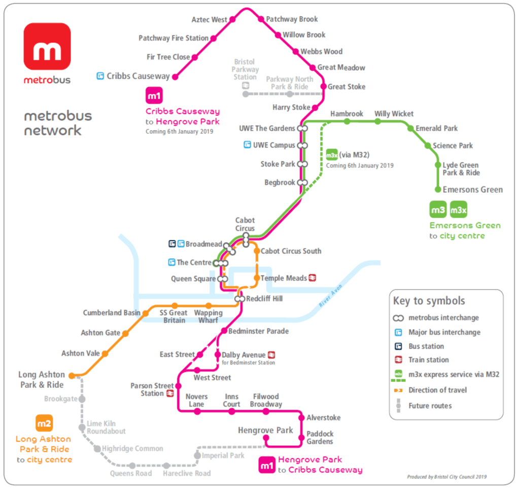 The m1 arrives in Bristol – BusAndTrainUser