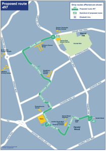 Over three years on … new route 497 begins – BusAndTrainUser