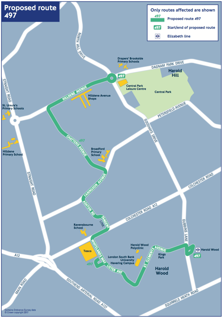 Over three years on … new route 497 begins – BusAndTrainUser