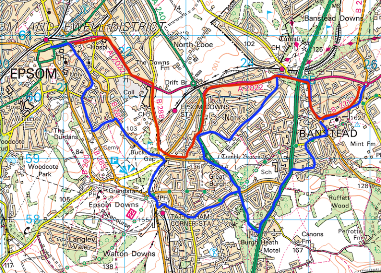 Epsom border territory – BusAndTrainUser