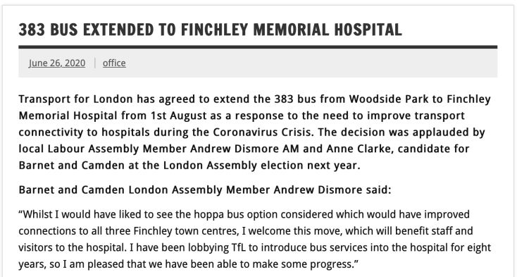 Route 383 finally gets its £120K extension – BusAndTrainUser