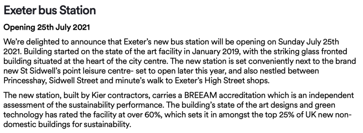 Exeter’s new bus station – BusAndTrainUser