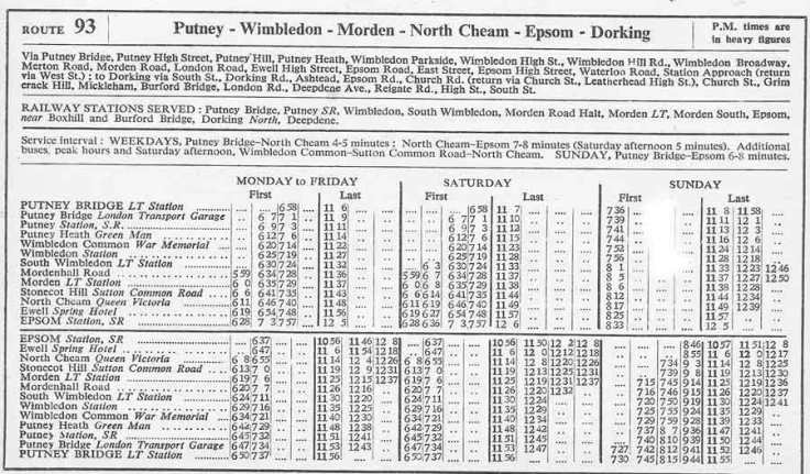 Route 93 Running Day – BusAndTrainUser