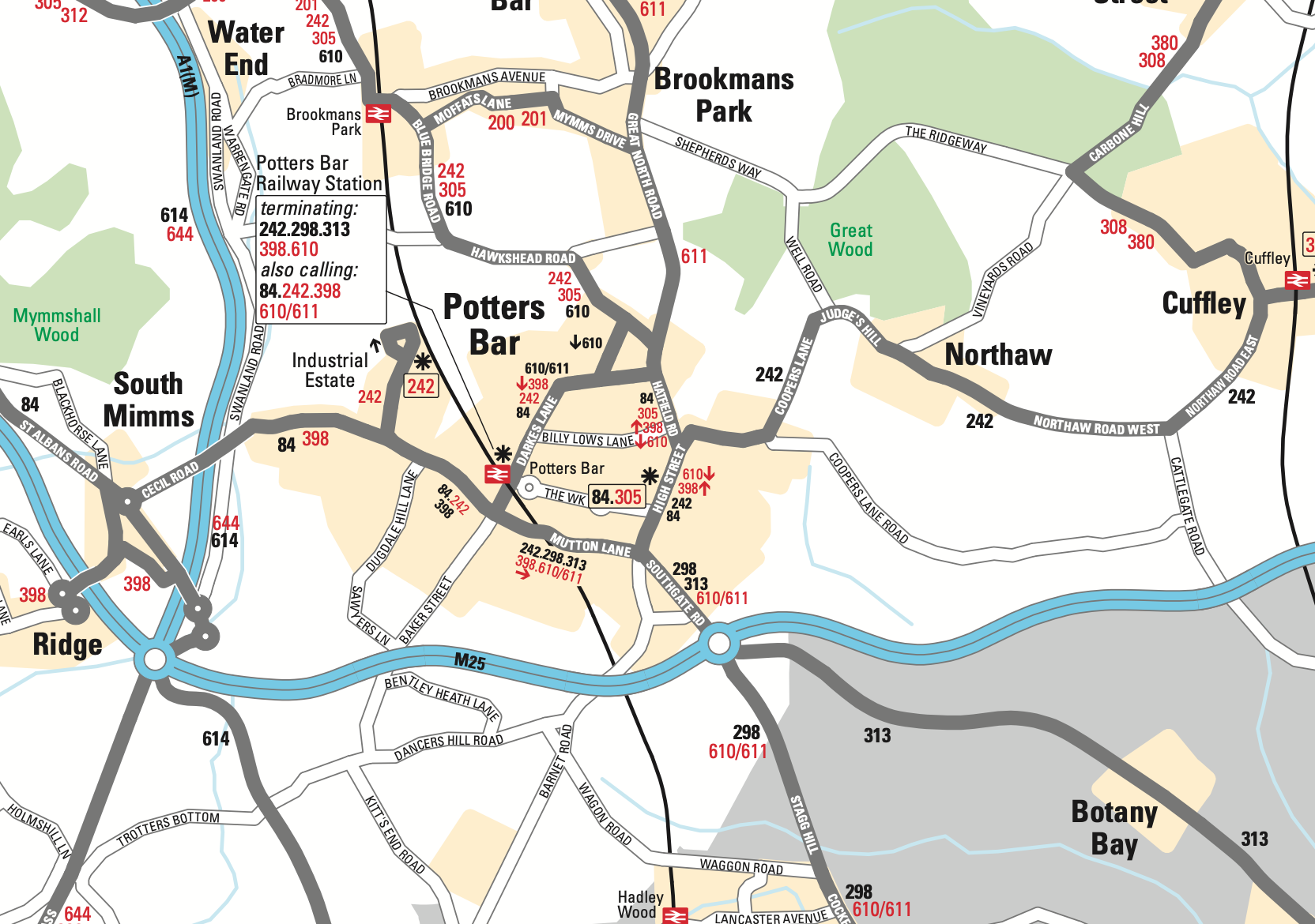 P is for Potters Bar – BusAndTrainUser