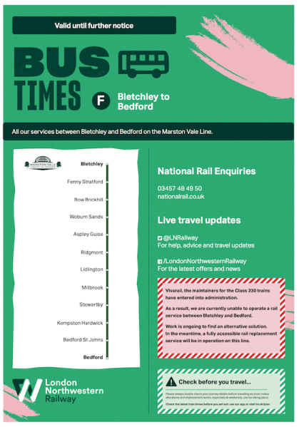 Riding the Marston Vale line on a replacement bus – BusAndTrainUser