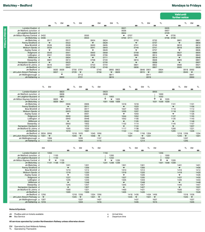 Riding the Marston Vale line on a replacement bus – BusAndTrainUser