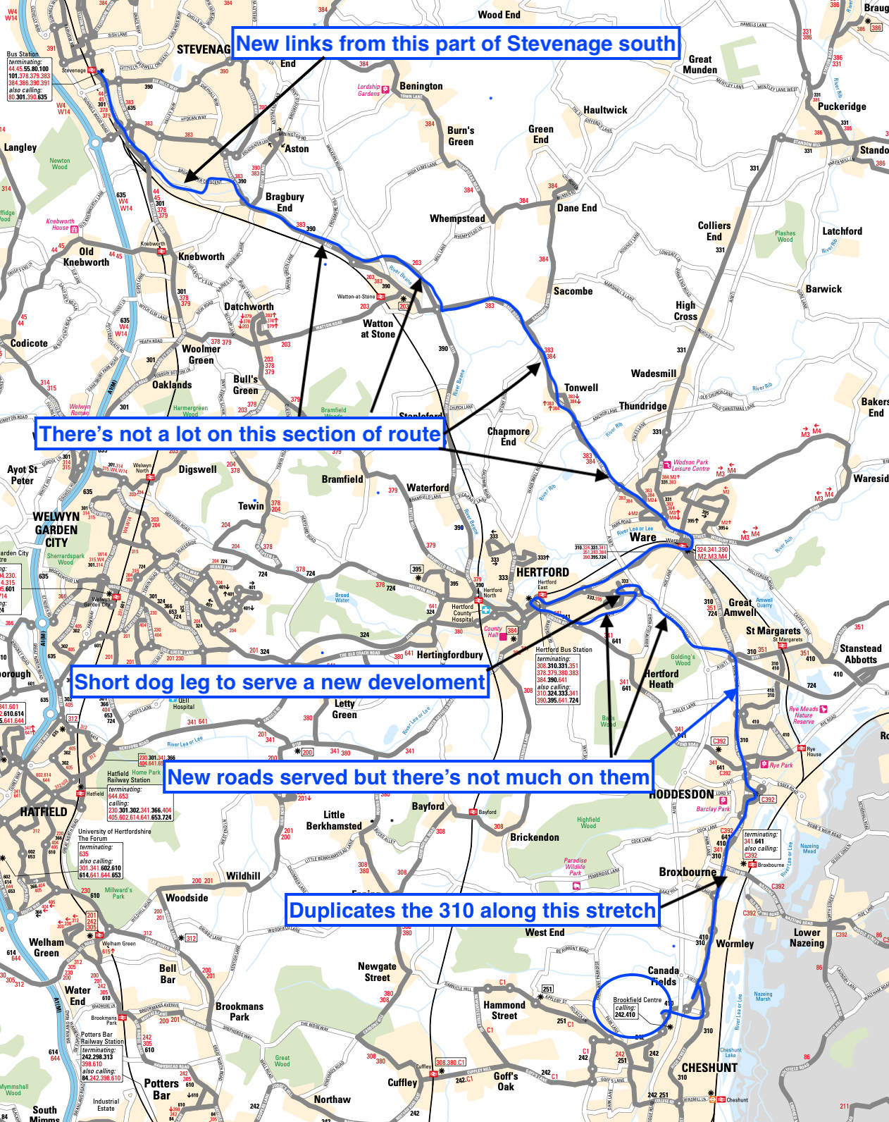 A new route in the heart of Herts – BusAndTrainUser