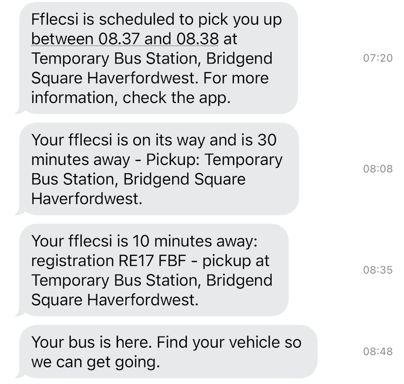 Exploring Pembrokeshire with fflecsi – BusAndTrainUser