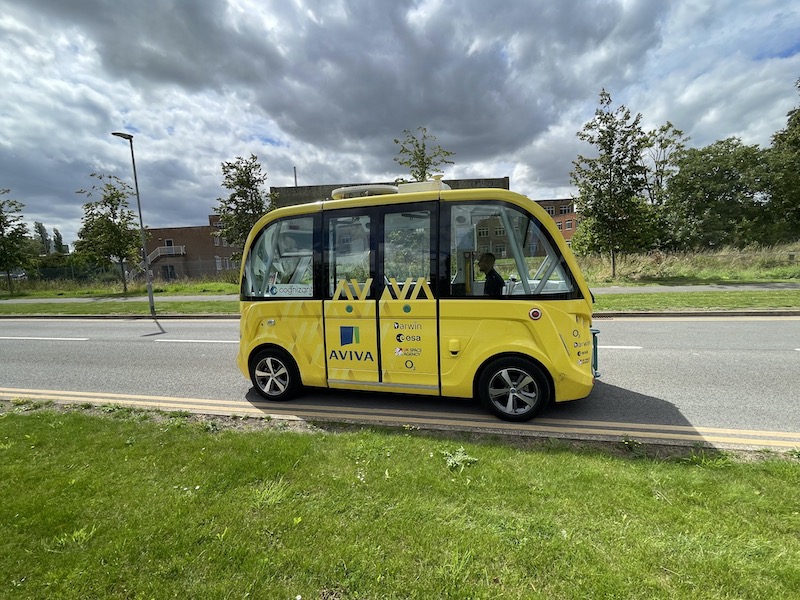 Autonomous bus riding around Harwell Campus – BusAndTrainUser