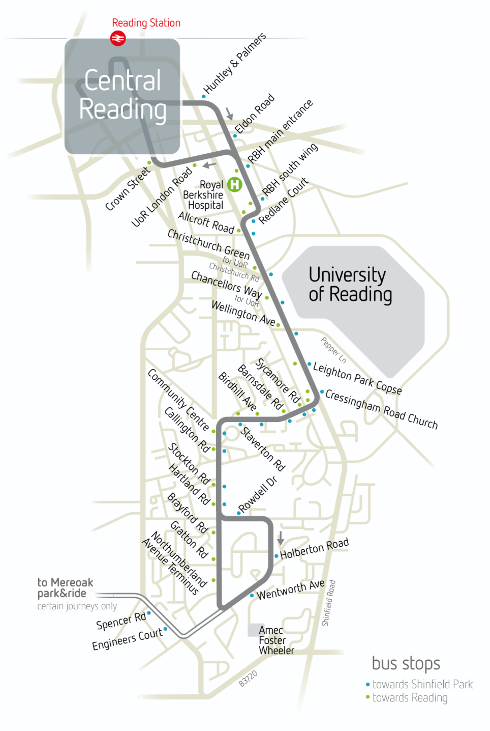 Reading Green Park arrives on the bus map – BusAndTrainUser