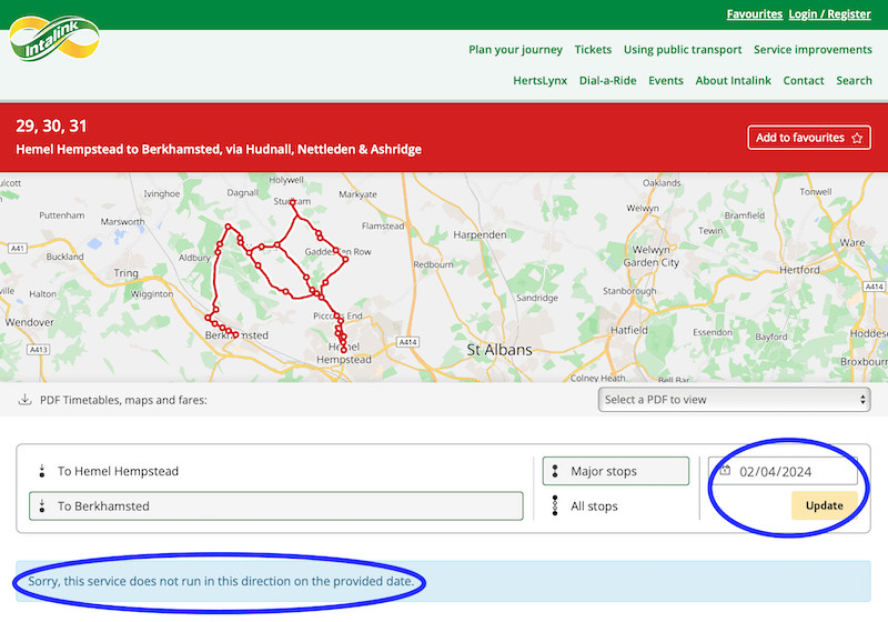 Disappearing bus routes in Dacorum – BusAndTrainUser