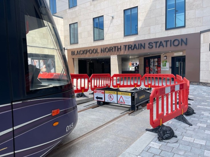 At Last. Trams reach Blackpool North station – BusAndTrainUser