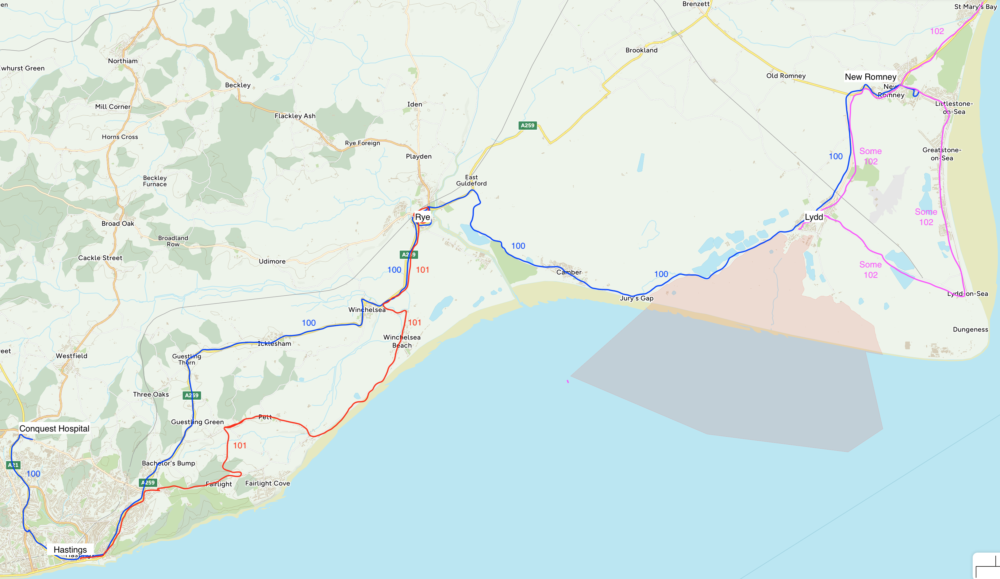 Every route 100. 18 of 26 – BusAndTrainUser