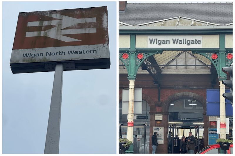 25 places with two stations: 3 Wigan – BusAndTrainUser