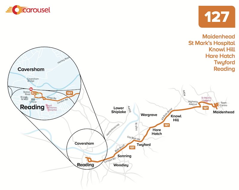 Reading and Maidenhead rejoined by bus – BusAndTrainUser