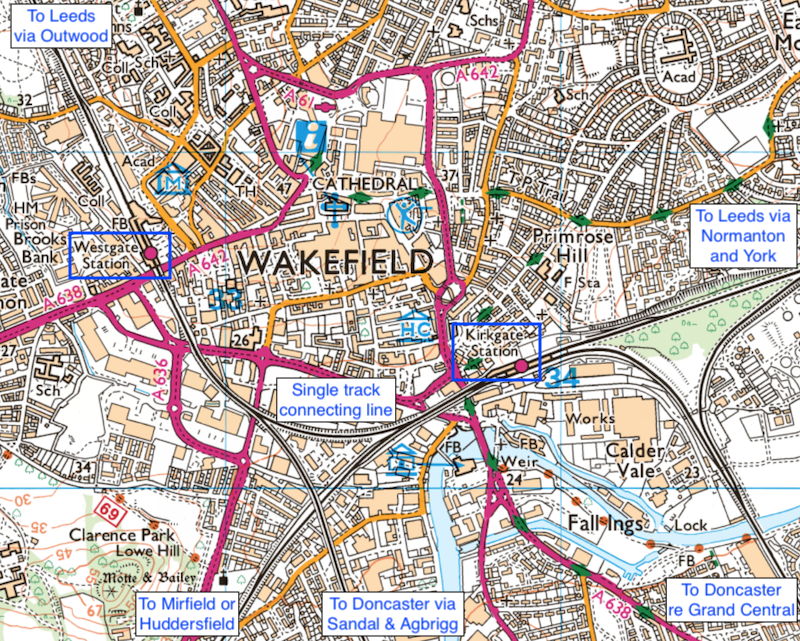 25 places with two stations: 6 Wakefield – BusAndTrainUser