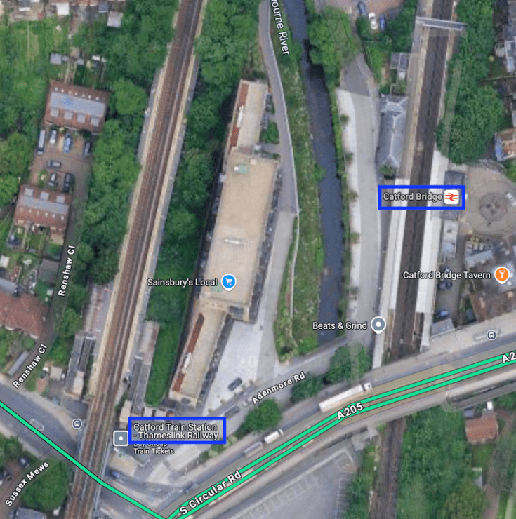 25 places with two stations: 14 Catford – BusAndTrainUser