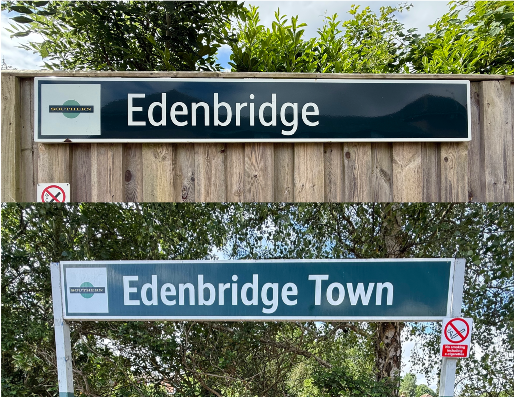 25 places with two stations: 17 Edenbridge – BusAndTrainUser