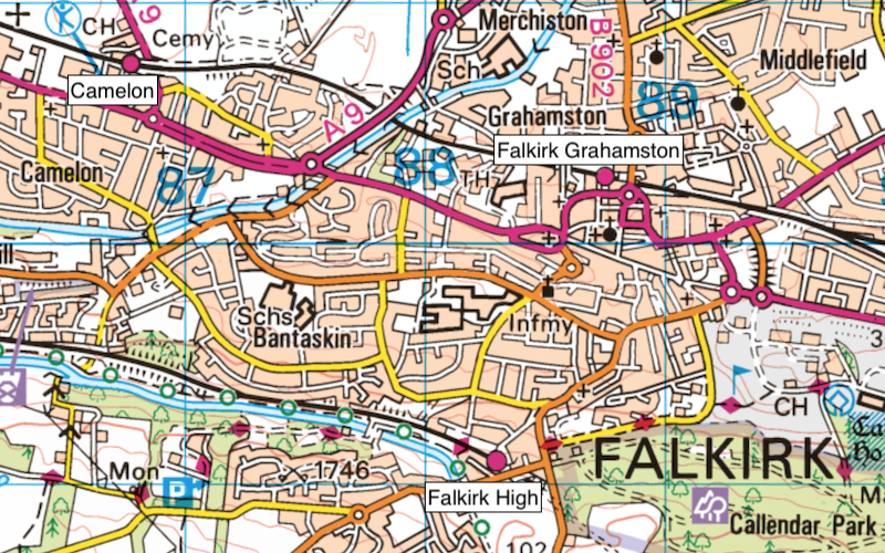 25 Places with two stations: 13 Falkirk – BusAndTrainUser