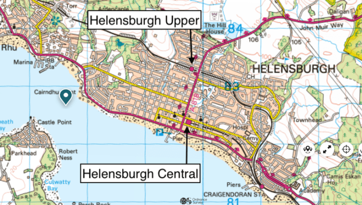 25 Places with two stations: 15 Helensburgh – BusAndTrainUser