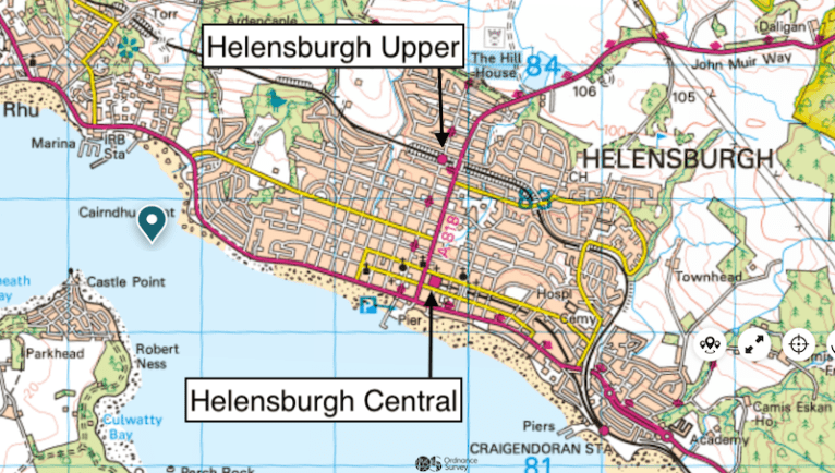 25 Places with two stations: 15 Helensburgh – BusAndTrainUser