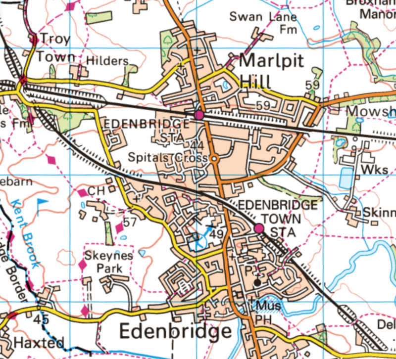 25 places with two stations: 17 Edenbridge – BusAndTrainUser