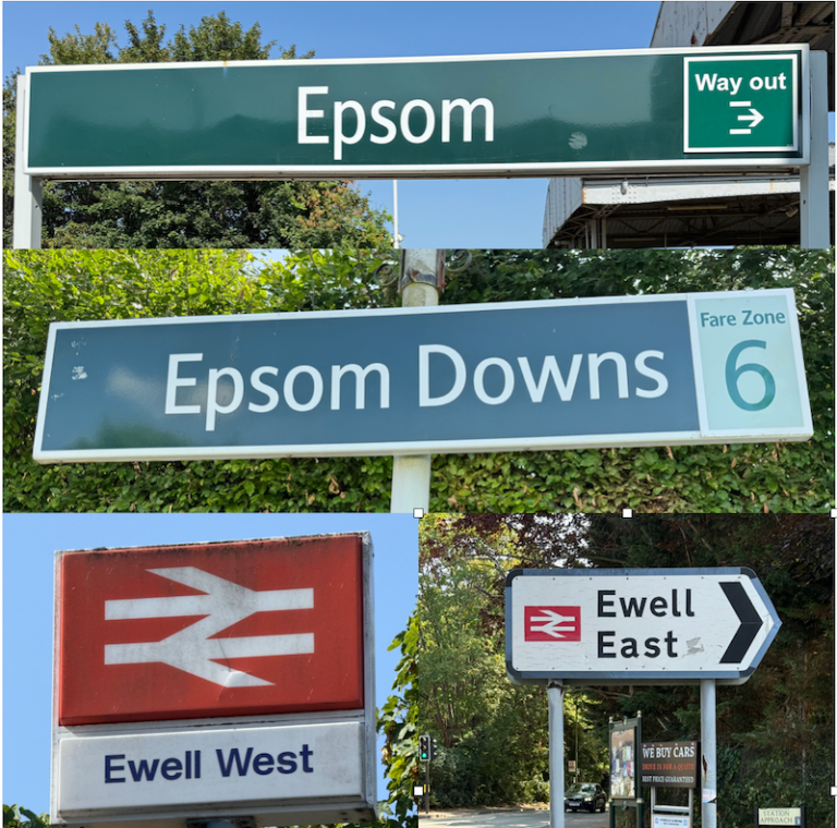 25 Places with two stations: 20A Epsom and 20B Ewell – BusAndTrainUser