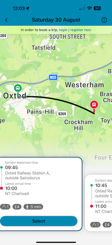Charting a bus to visit Chartwell – BusAndTrainUser