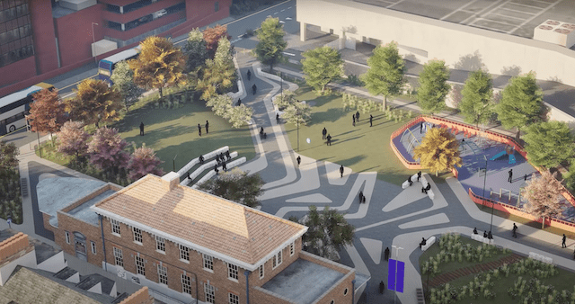 The bus station becoming a community park – BusAndTrainUser