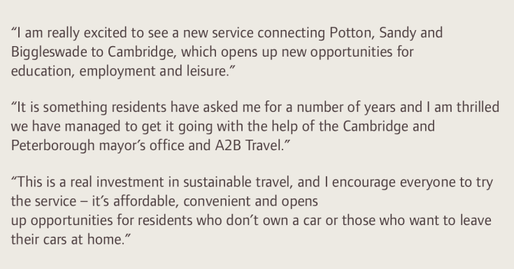 Biggleswade’s new link with Cambridge – BusAndTrainUser